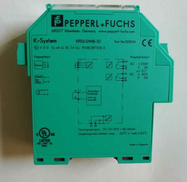 Pepperl+Fuchs KFD2-DWB-1.D Rotation Speed Monitor - Green for sale ...