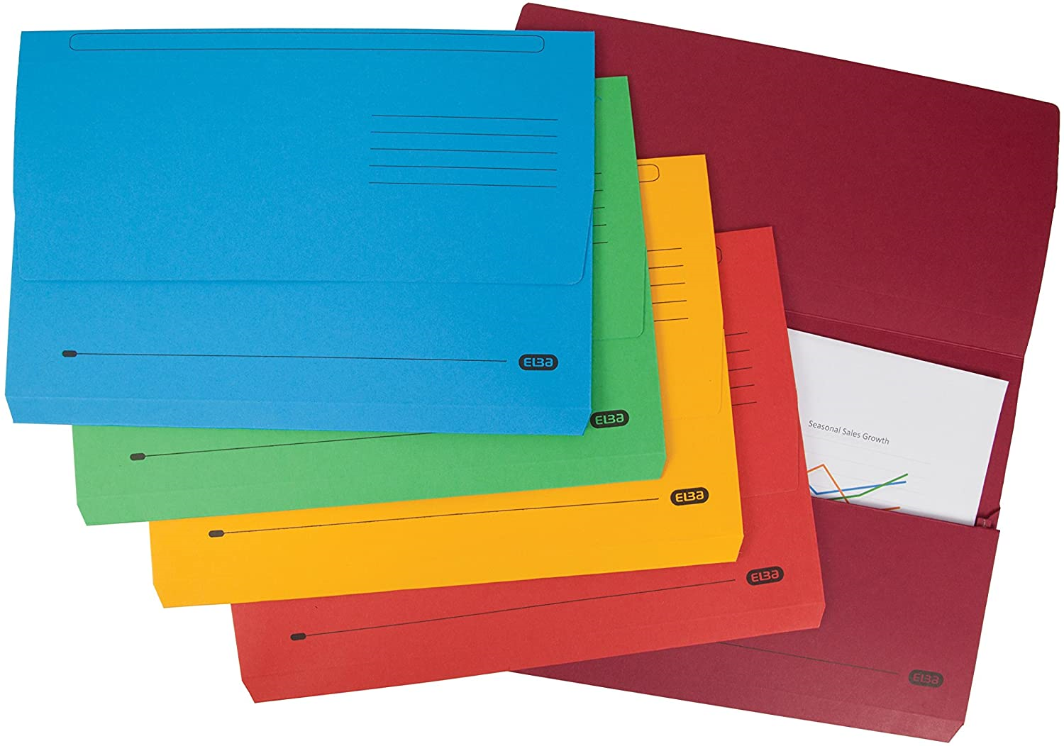 Elba Strongline Manilla Document Wallet - Foolscap, Pack of 10 ...