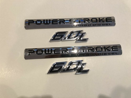 6.0L 6.0 POWER STROKE TURBO DIESEL EMBLEMS FITS FORD F250 F350 15 ...