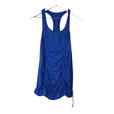 I Just Wanna Run Lululemon Royal Blue Ruched Racerback Tank Top Women ...