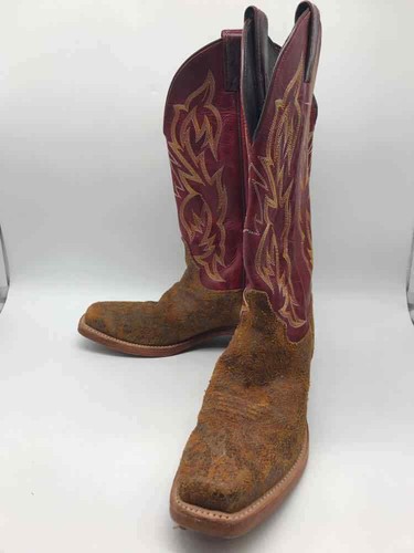 Pre-Owned Justin Red Size 9 Cowboy Boots | eBay