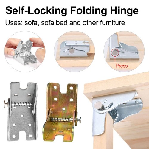Support Frame Self-Locking Folding Hinge Table Leg Fittings Fold Feet ...