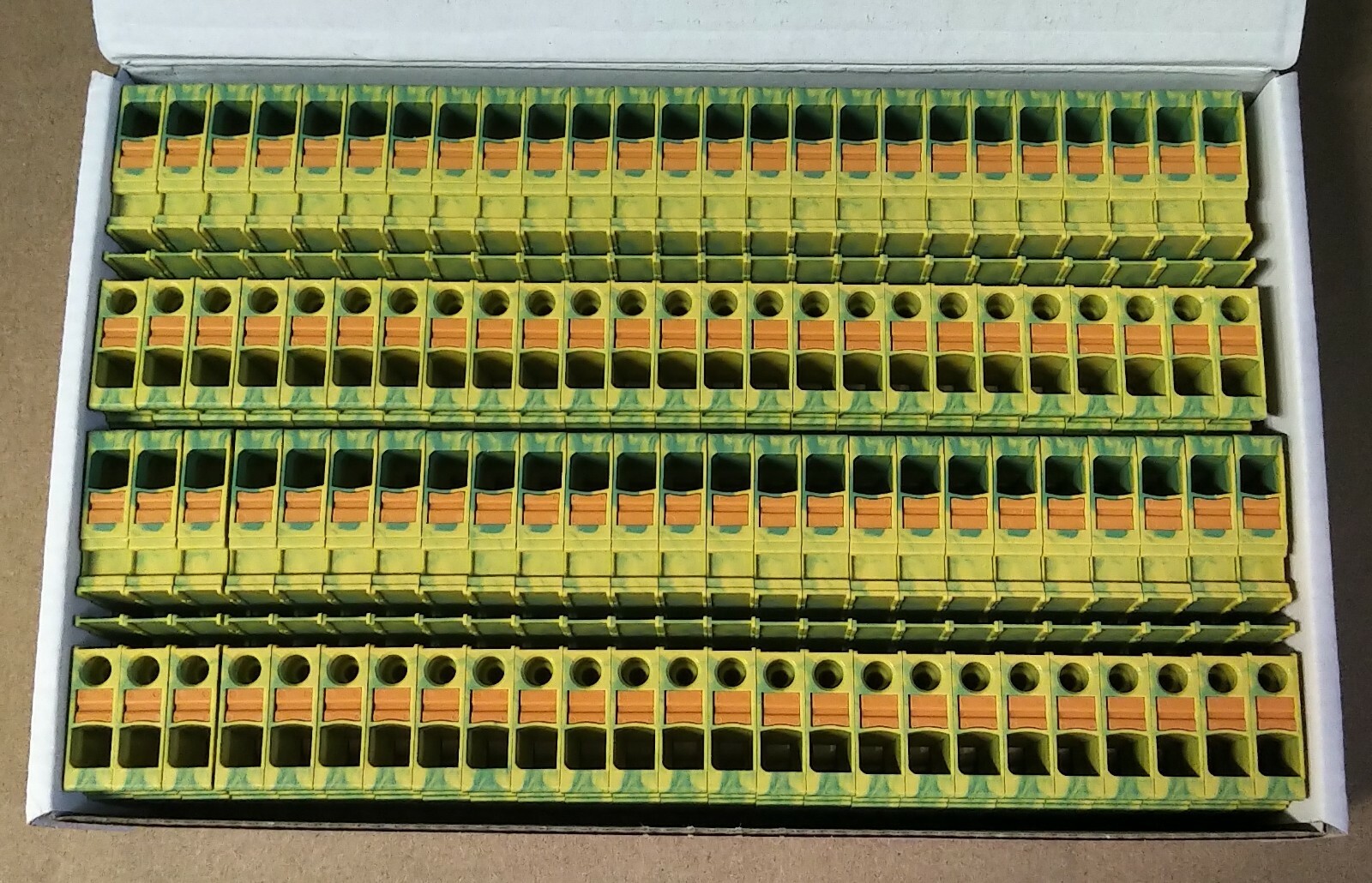 ROCKWELL, 1492-PG6, BOX OF 50, GROUND TERMINAL BLOCK, ALLEN-BRADLEY ...