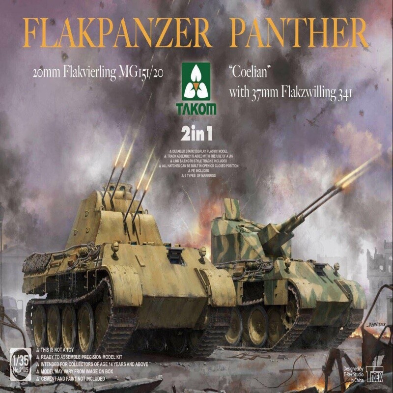 TAKOM 1/35 2105 Flakpanzer Panther 2 in 1 | eBay