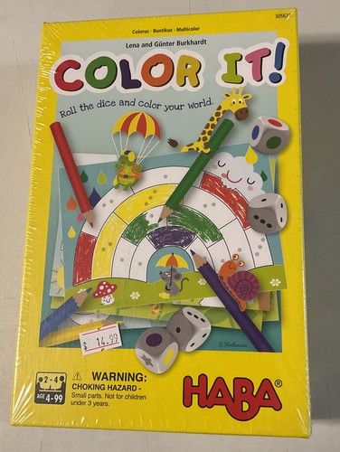 HABA Color It! - A Roll & Color Game with 2 Variants for Ages 4+ | eBay