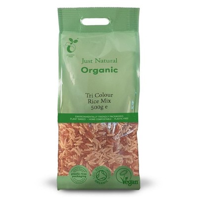 Just Natural Organic Organic Tri Colour Rice Mix 500g - 4 Pack | eBay