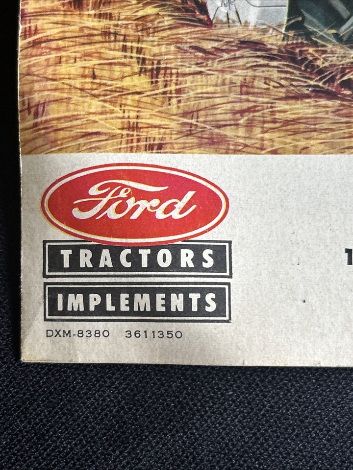 Vintage Ford 6000 Farm Tractor Brochure FORD GOES BIG HTF! | eBay