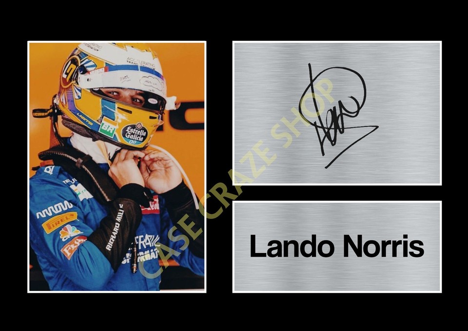 Lando Norris Signature Print Autograph Poster A5 A4 A3 Super High ...
