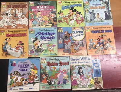 Disney Discovery Series 24 Page Read Along Books Lot Of 11 (NO ...