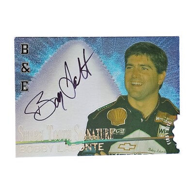 1997 Wheels First Bite Shark Tooth Signature Bobby Labonte Autograph SP ...