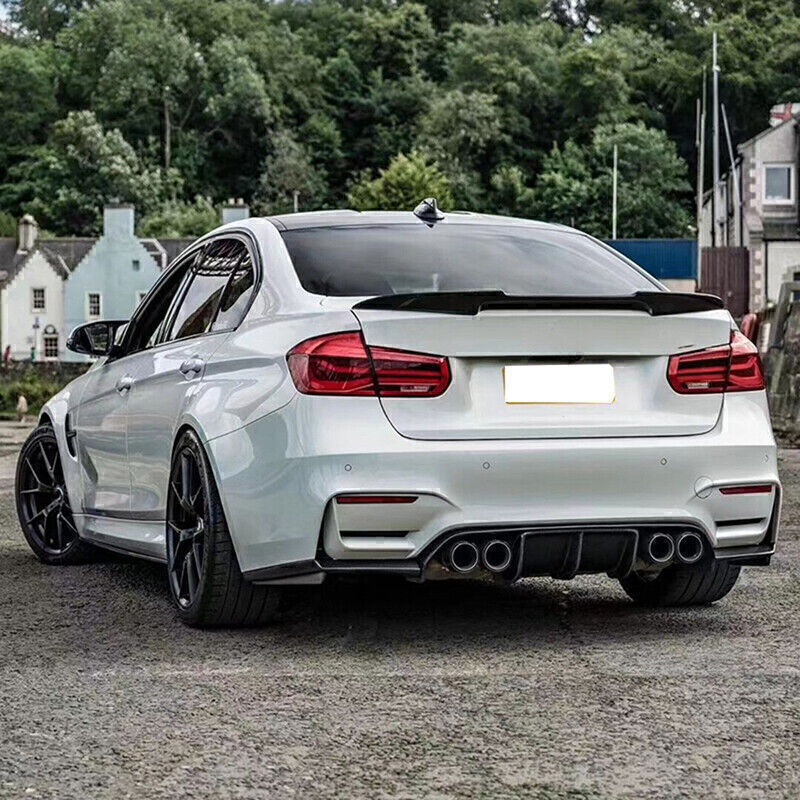 Rear Bumper Body Kit Diffuser Lip Spoiler Black For BMW F80 M3 F82 M4 ...