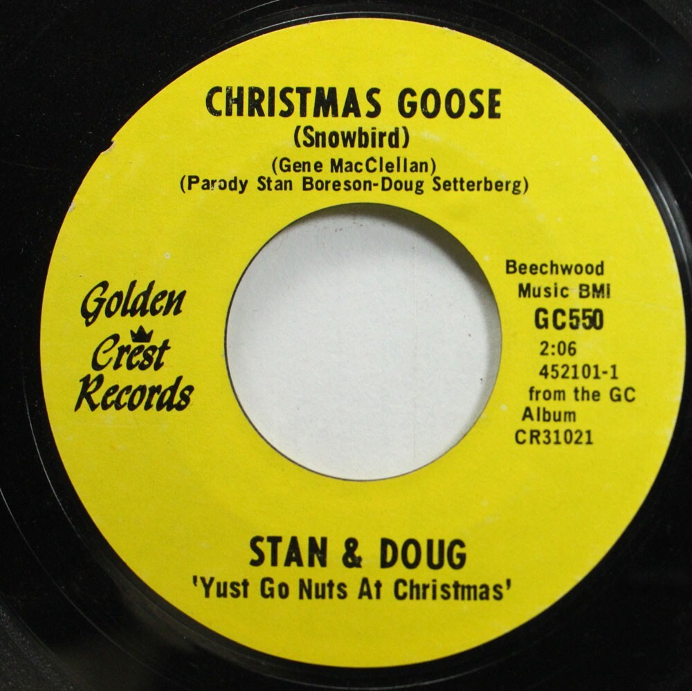 Christmas Rare 45 Stan & Doug - Christmas Medley / Christmas Goose On ...