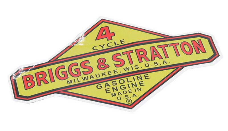 1pc briggs & stratton decal stickers high quality vinyl lawnmower ...