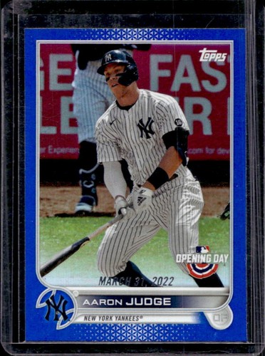 2022 Topps Opening Day Aaron Judge Blue Foil #99 Yankees | eBay