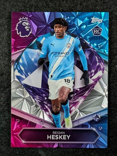 2025-26 Topps Premier League REIGAN HESKEY Diamond Rookie RC Manchester ...
