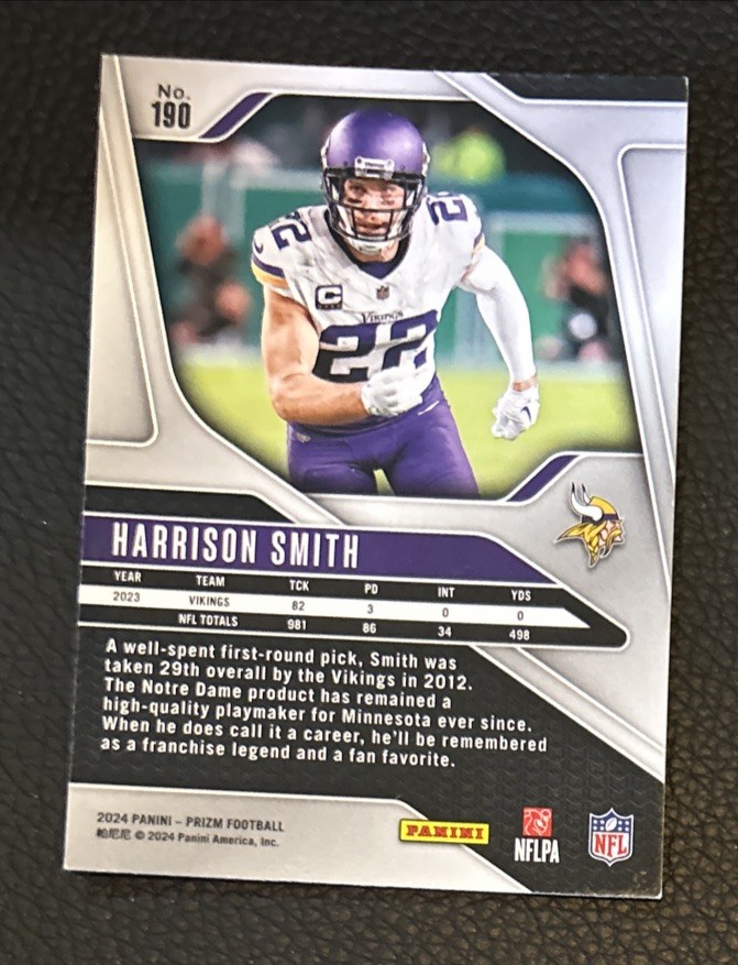 2024 Panini Prizm - Silver Prizm #190 Harrison Smith | eBay