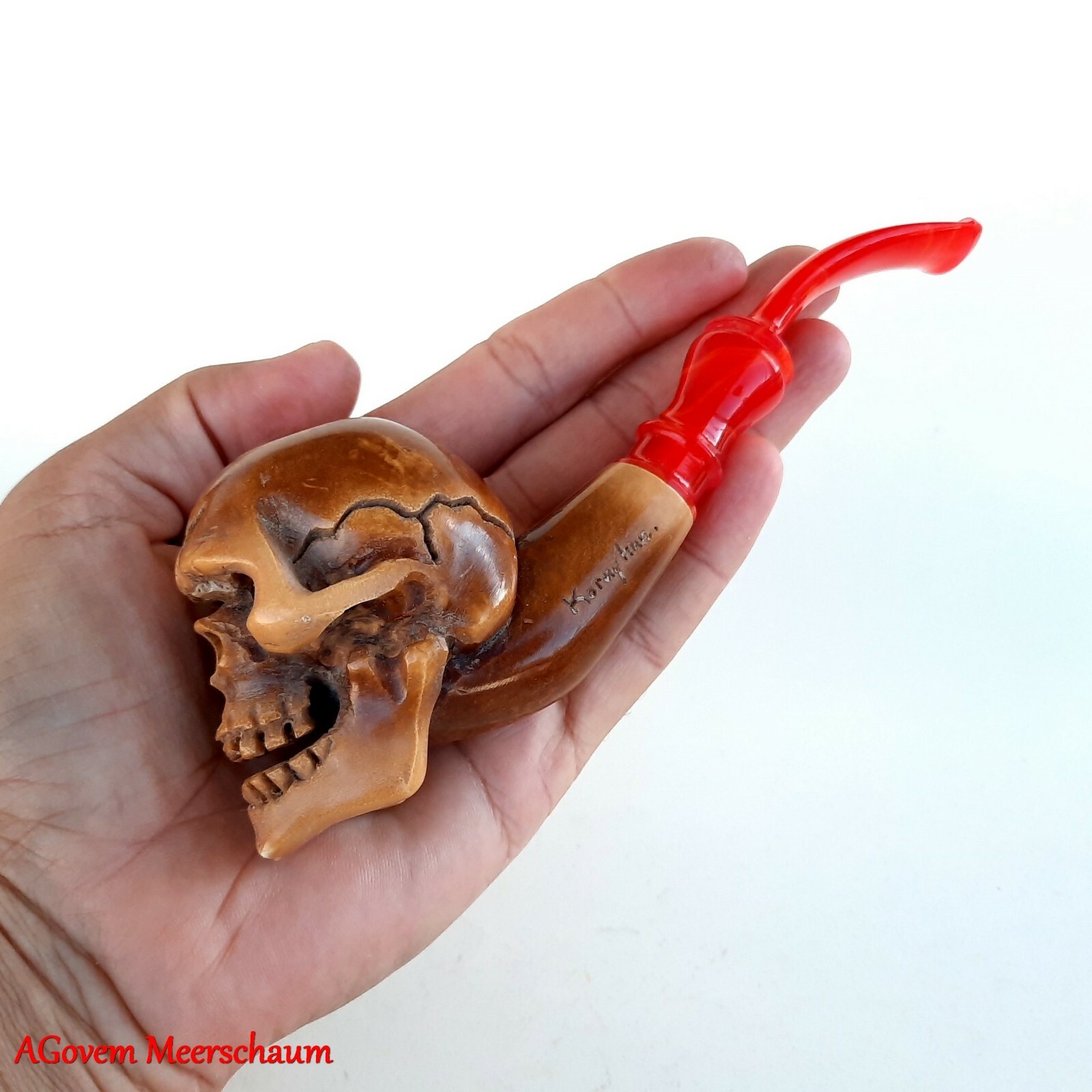 Skull Meerschaum Pipe, Pipe Fumar Pipa De Tabaco Pipa, Estate Pipes ...