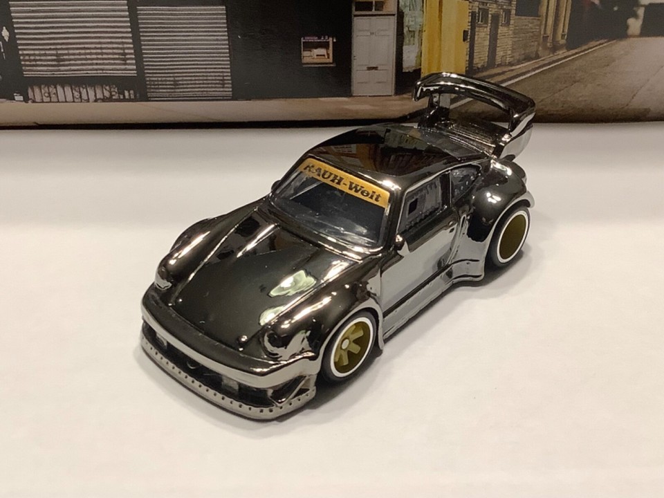 HOT WHEELS CUSTOM SUPER CHASE CHROME OR GOLD RWB PORSCHE 930 & AERO ...