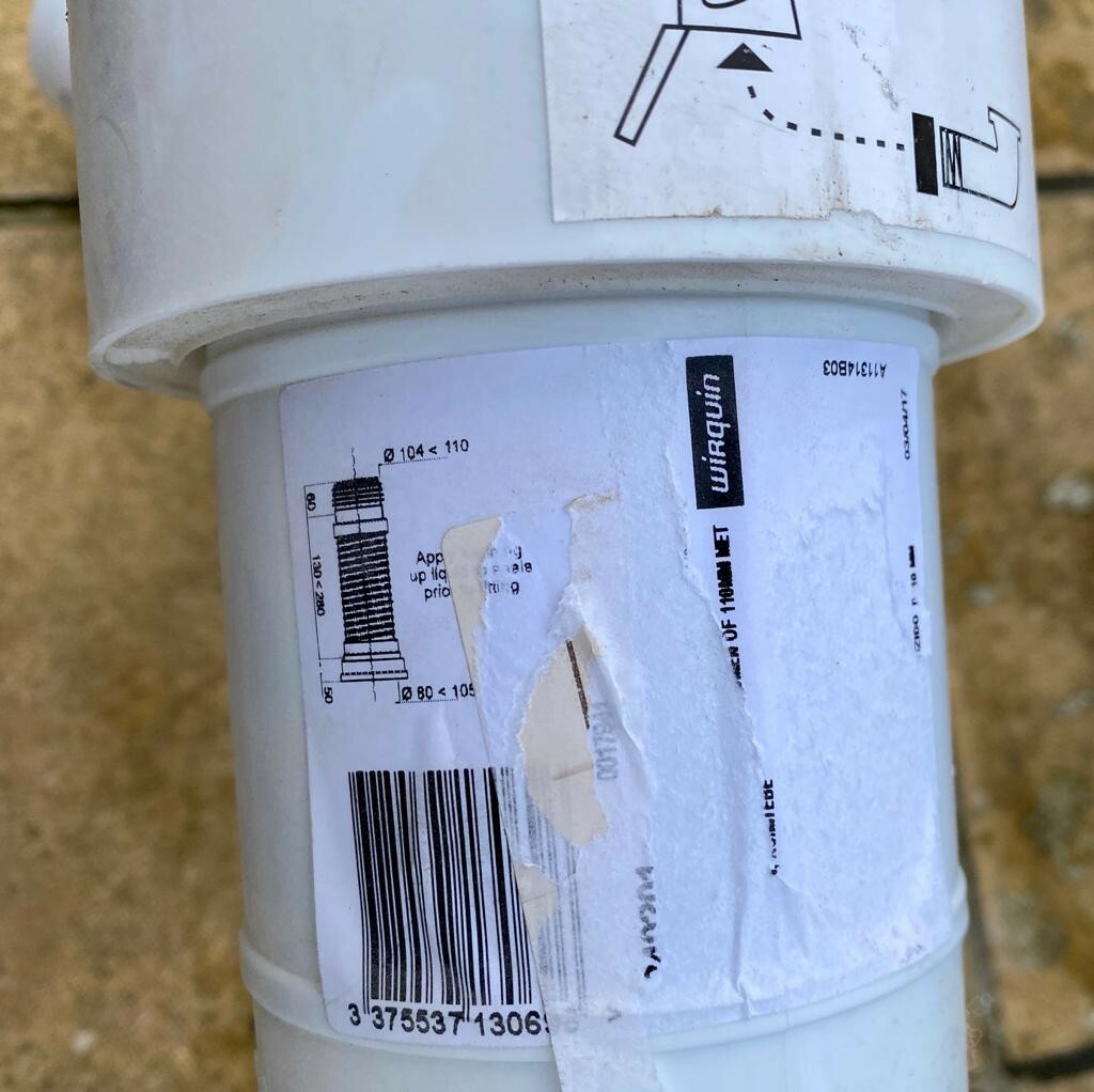 Wirquin Swan Neck WC Pan Connector Soil 4" 100mm | eBay UK