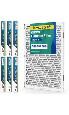 Accecraft 20x20x1 Reusable Air Filter Frame w/ 6 MERV 8 Air Filters | eBay