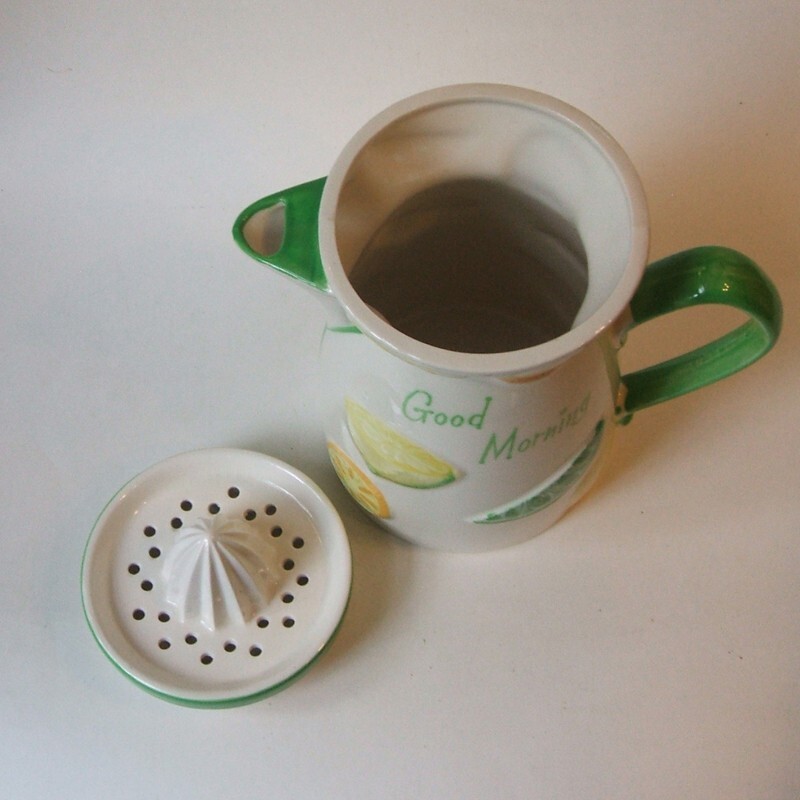 Napco Good Morning Juice Pitcher and Reamer C-5352 Vintage Pottery ...