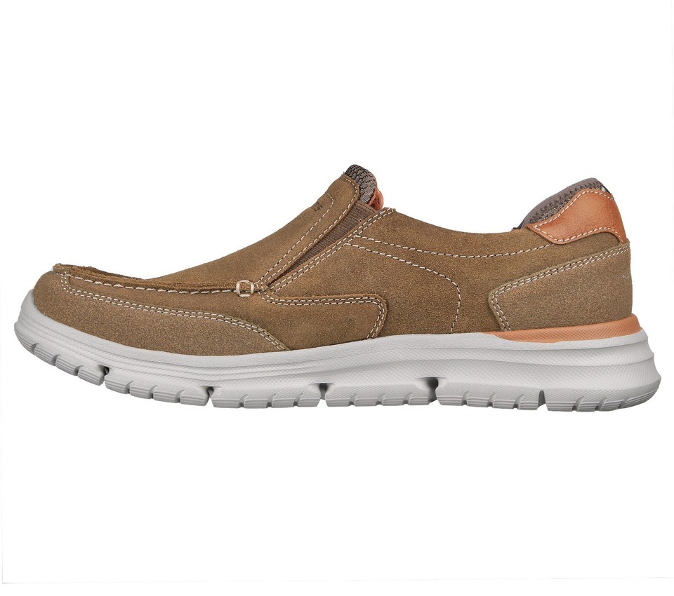 Men's SKECHERS Relaxe Vortell Navato Loafer Shoes, 204671 /KHK Multi ...