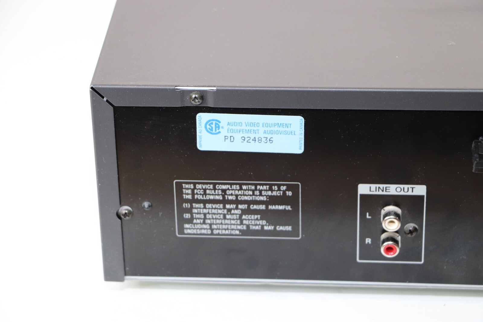 Sony CDP-C322M Compact Disc Player 5 Disc Automatic Disc Loading System ...