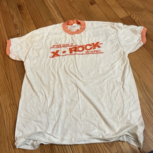 Vintage Fm 95.7 X-rock Wxrc Radio Station T Shirt In Used Condition | eBay