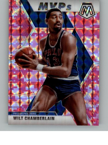 2019-20 Panini Mosaic Wilt Chamberlain 300 MVP Philadelphia 76ers Camo ...