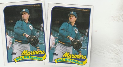 FREE SHIPPING-MINT-1989 Topps #636 Bill Wilkinson Mariners -2 CARDS | eBay