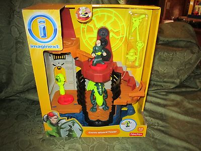 Fisher Price Imaginext Castle Wizard Tower 2013 Action Tech Dragon ...