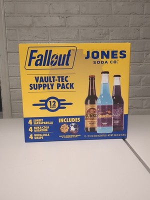 Jones Soda Fallout Vault-Tec Supply Pack 12-Bottle Case Limited Edition ...