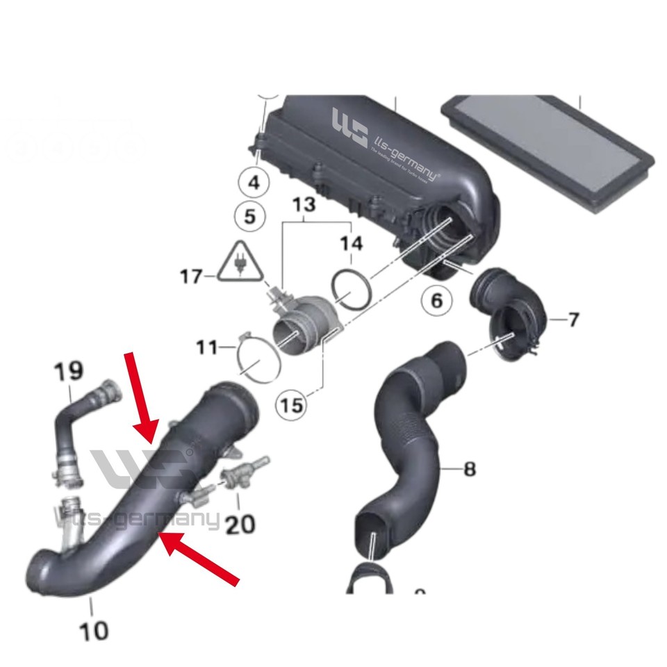 Intake Hose For MINI Countryman Cooper One Cooper S R60 13717627503 | eBay