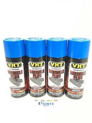 VHT SP206-4 PACK BLUE High Temperature Wrinkle Finish Durable Texture ...