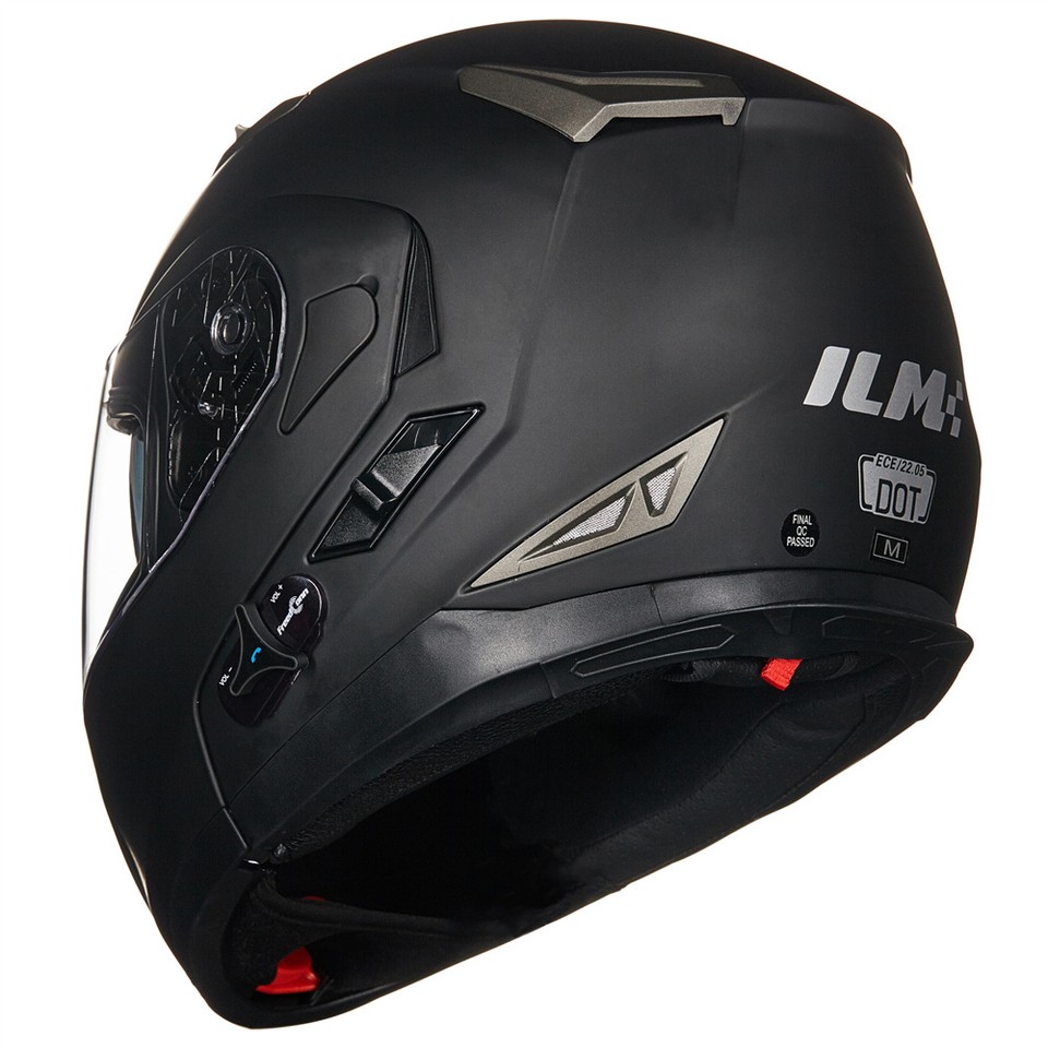 ILM Bluetooth Integrated Motorcycle Modular Helmet Flip Up Full Face ...