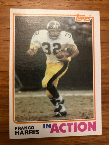 1982 Topps Football Card Franco Harris In Action #212 EX+ | eBay