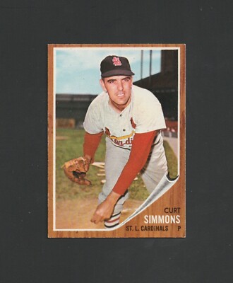 1962 Topps Curt Simmons #285 ~ Sharp NM Card ~ St Louis Cardinals | eBay