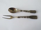 VINTAGE SILEA Fork & Spoon Silver Plated 4" | eBay