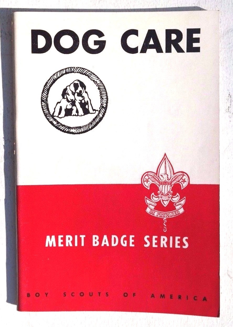 VTG 1942 Boys Scouts Of America BSA DOG CARE Merit Badge SERIES Book | eBay