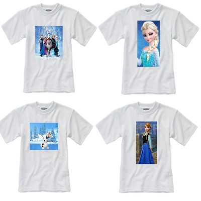 Frozen T Shirt, Personalised Frozen T Shirt, Cast Elsa Anna Olaf T ...