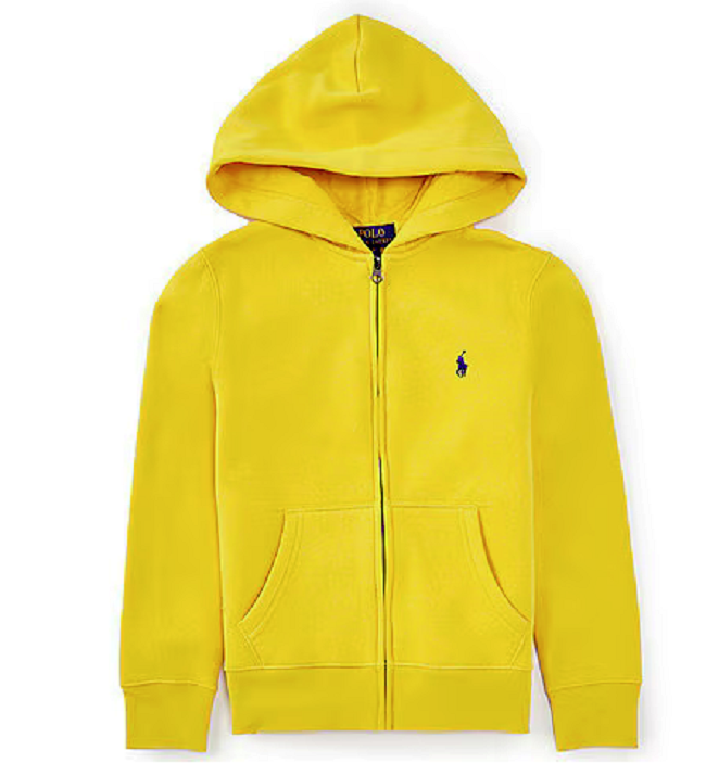 Polo Ralph Lauren Fleece Hoodie Full Zip Jacket Pony Logo BOYS Size M L ...