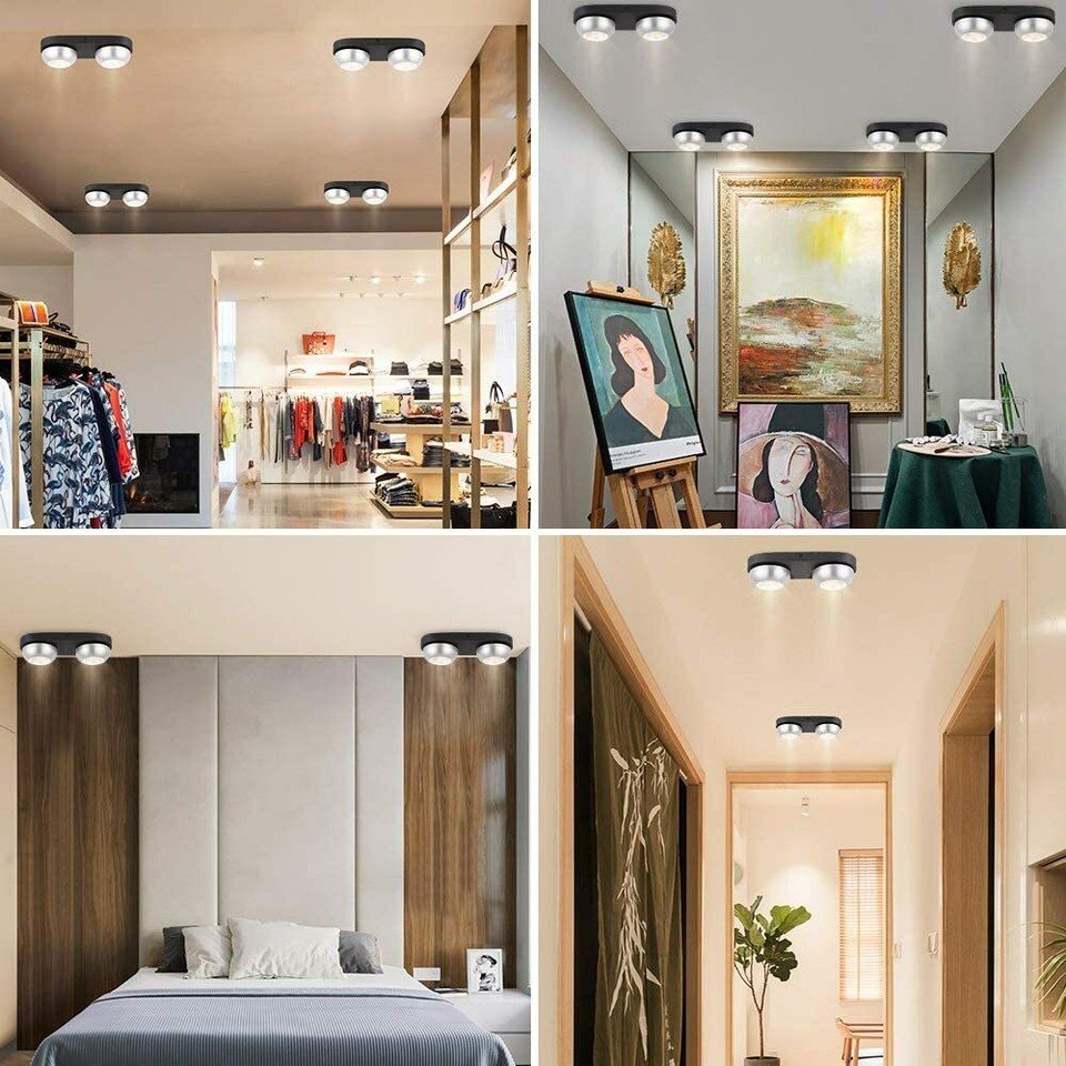 LED Ceiling Light Flush Mount Track Spot Wall Light w/ Cree Chip 2x10W ...