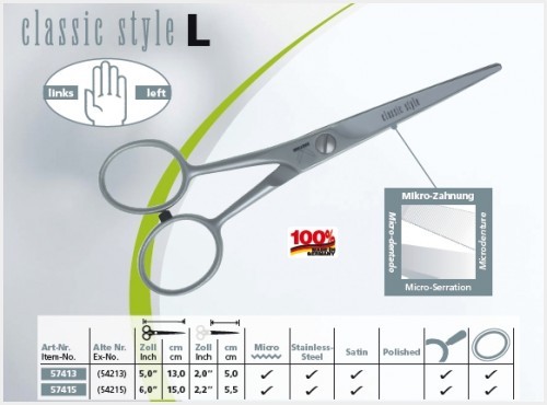 Barber Scissors / Hair Cutting Shears: Kretzer 557413 (57413) 5.0 ...