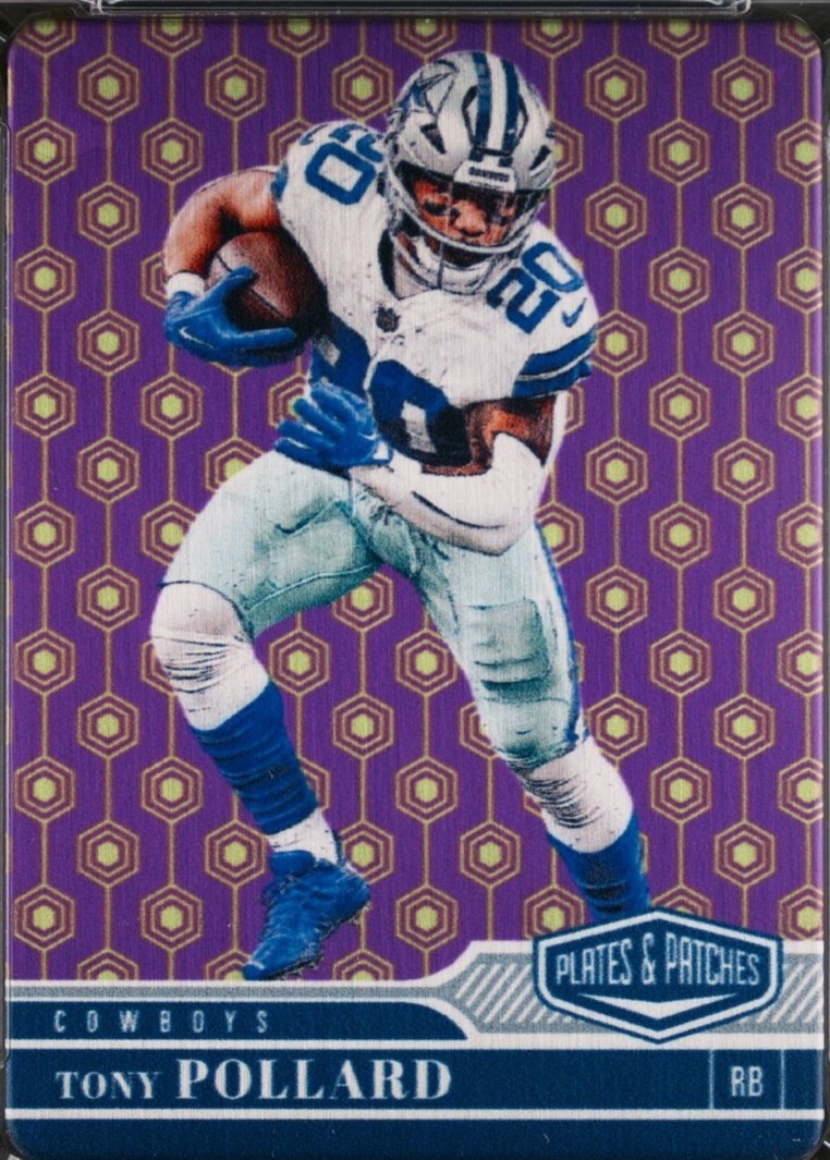 2023 Panini Plates & Patches - Metal Tony Pollard #26 Vector /35 for ...