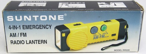 Suntone 4-In-1 Emergency AM/FM Radio Lantern (Model RR226) for sale ...