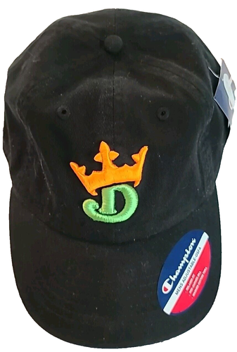 DRAFTKINGS DRAFT KINGS LOGO Champion Adjustable Official DAD Hat BLACK ...