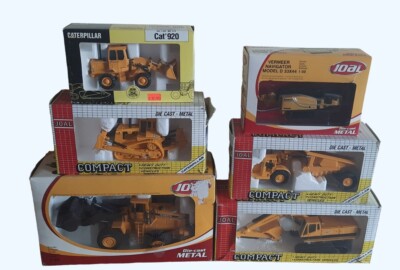 Pack of 6 Die Cast scale Construction Equipment Cat,Volvo,Vermeer 1:50 ...