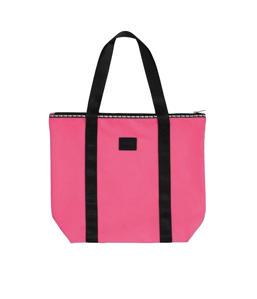 Victoria's Secret PINK Zip-Top Tote Bag Neon Hot Pink | eBay