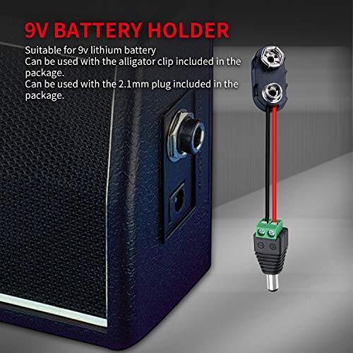 10pcs 9V Battery Connector 9 Volt Battery Snap Clip I Type with 2 Pairs ...