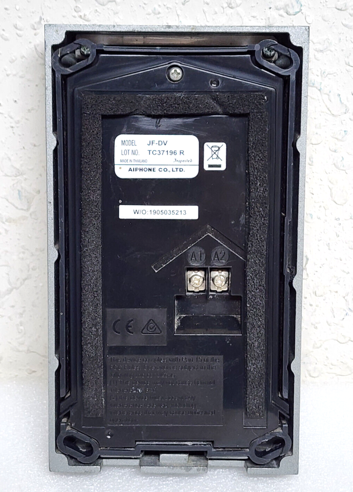 Aiphone JF-DV Vandal-Resistant Surface-Mount Audio/Video Door Station ...